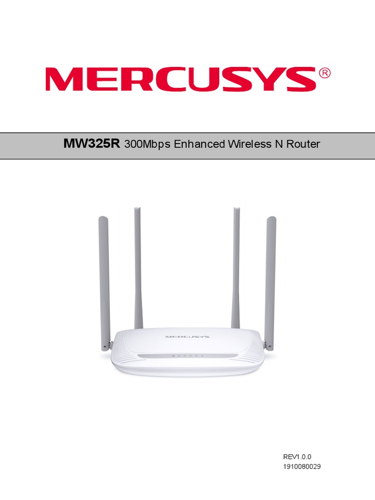 MW325R (Eu) V1 Ug | PDF | Ip Address | Port (Computer Networking)