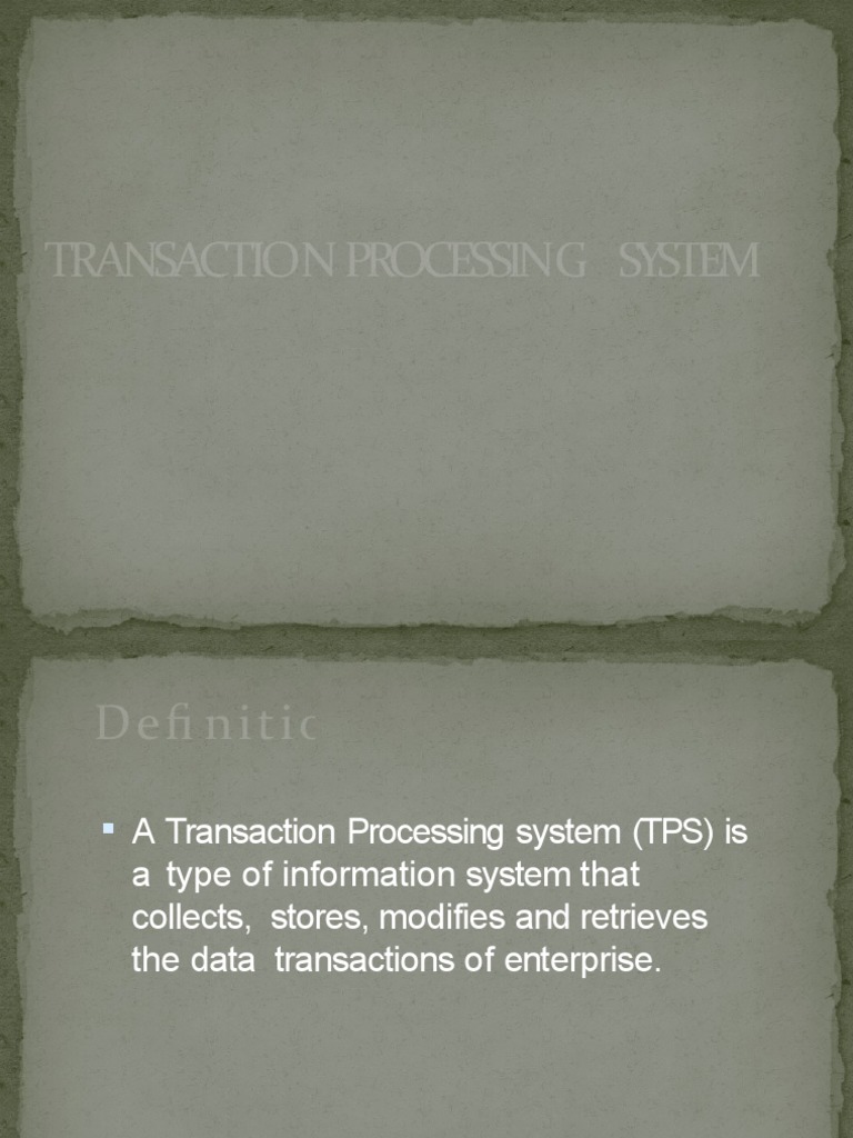 Unit I 8 Transaction Processing System Pdf Database Transaction Databases