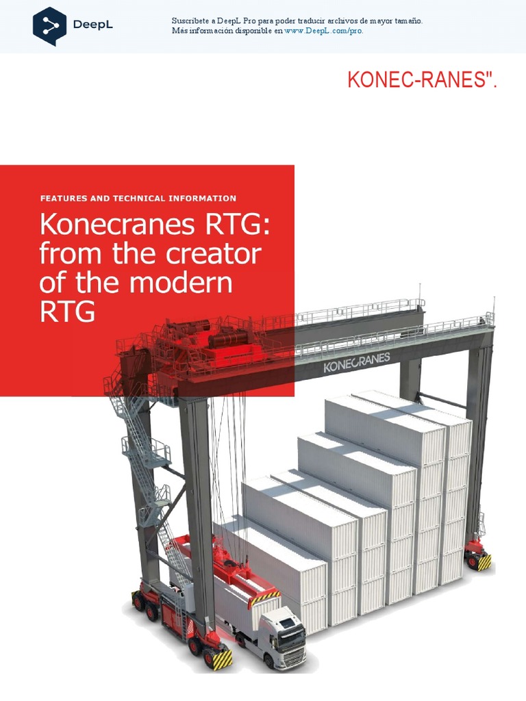 Konecranes RTG Typical Tech Spec EN - Final - EN Es | PDF | Camión ...