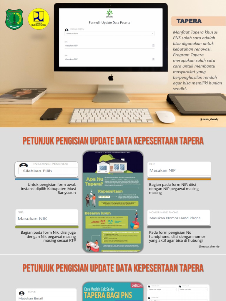 Panduan Pengisian Data Tapera | PDF