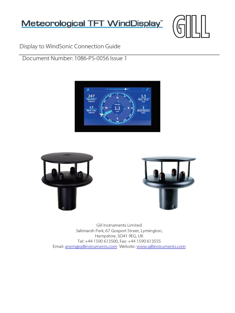 Wind Display WindSonic Connection Guide Issue 1131117 | PDF | Computer ...