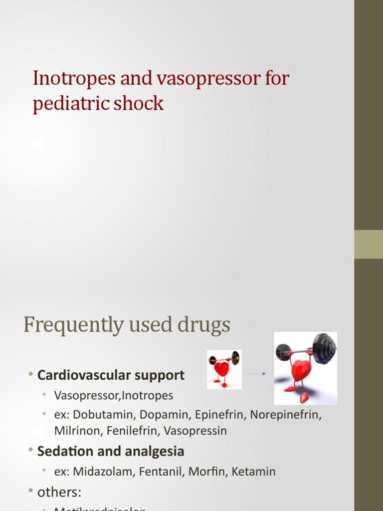 Vasopressors and Inotropes Puslatkesda | PDF | Heart | Human Anatomy