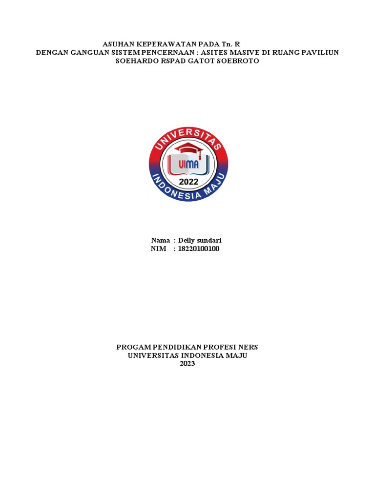 Asuhan Keperawatan Asites Masif Tn. R | PDF