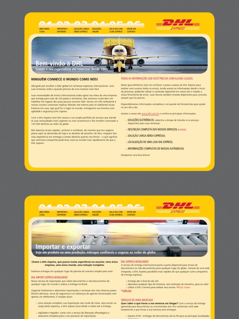 Welcome Kit DHL | PDF | E-mail | Moeda