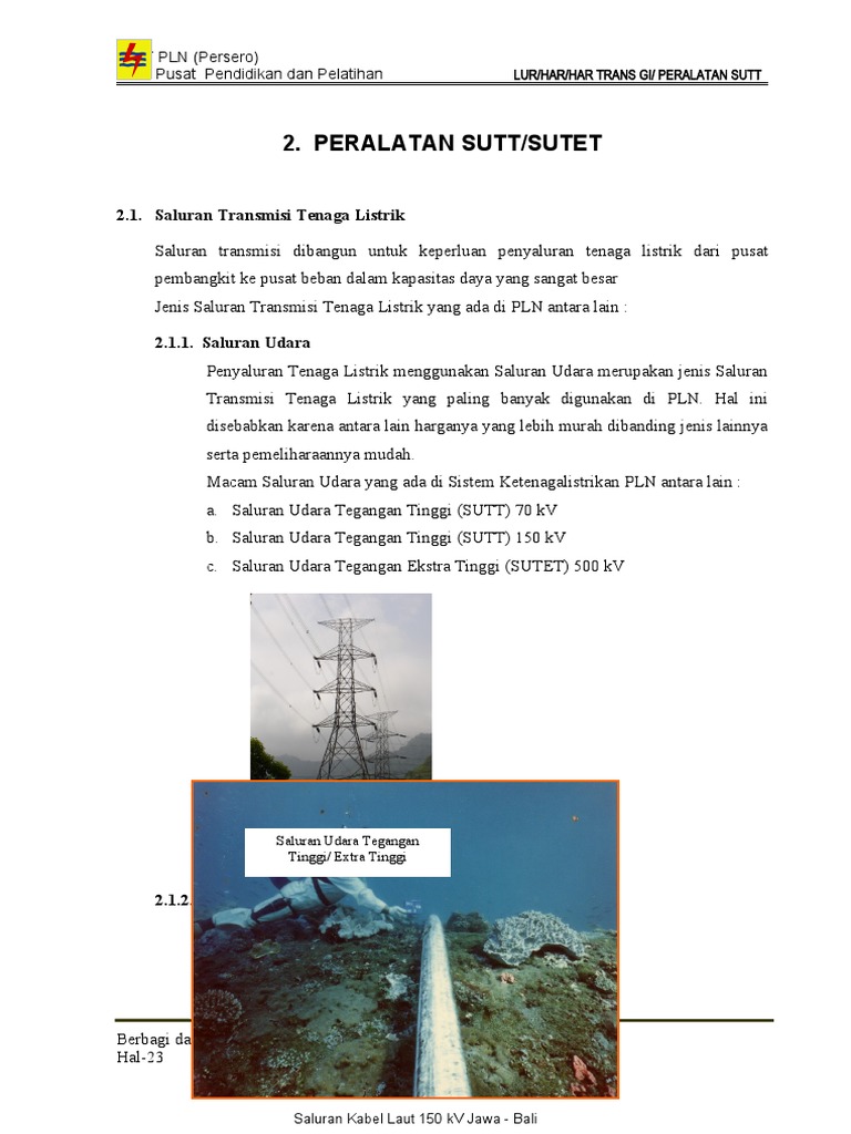 Konstruksi dan Jenis Tower SUTT/SUTET | PDF