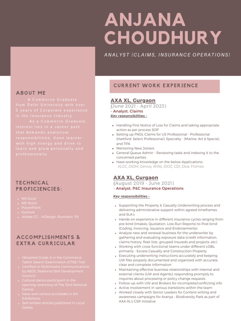 Anjana - Choudhury - Resume Updated | PDF | Social Media | Popular Culture & Media Studies