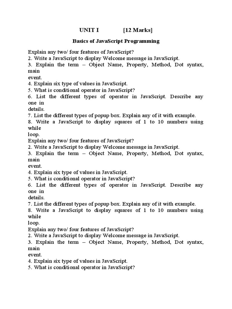 Assignment | PDF | Java Script | Control Flow