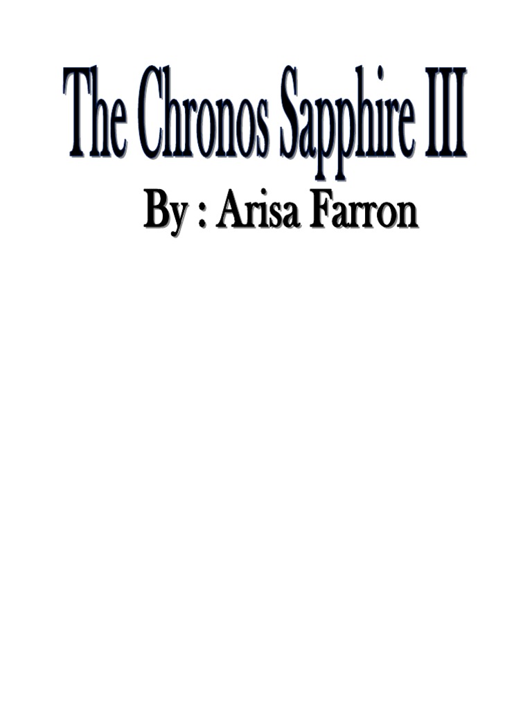 003 The Chronos Sapphire 3 - Angelia Putri | PDF | Fiksi Umum