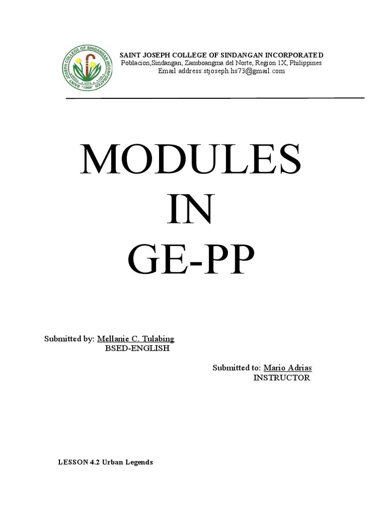 Ge-Pp Module Final | PDF | Violence | Popular Culture