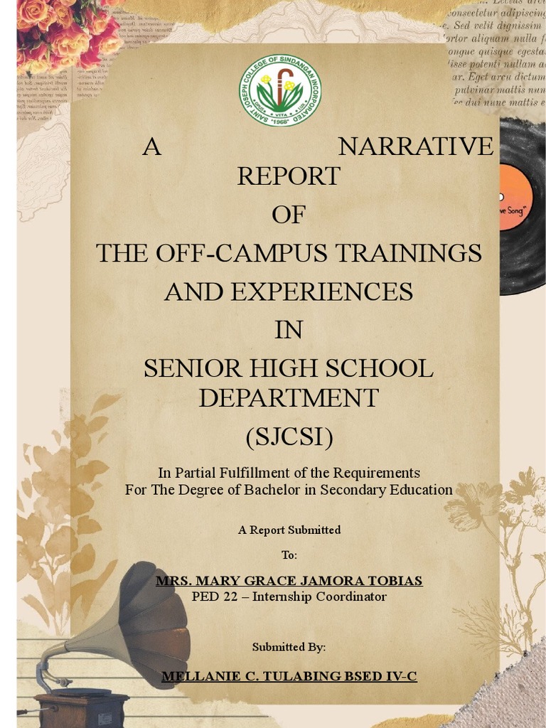 Mellan's Narrative Report | PDF | Teachers | Behavior Modification
