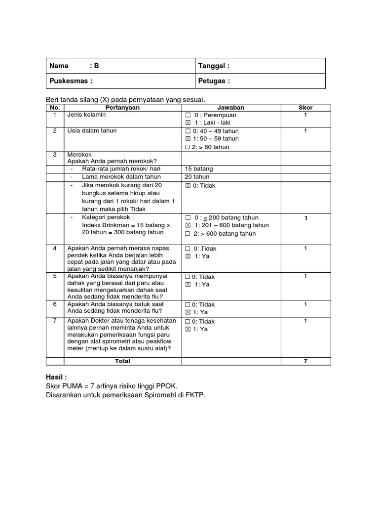 Score PUMA Merokok | PDF