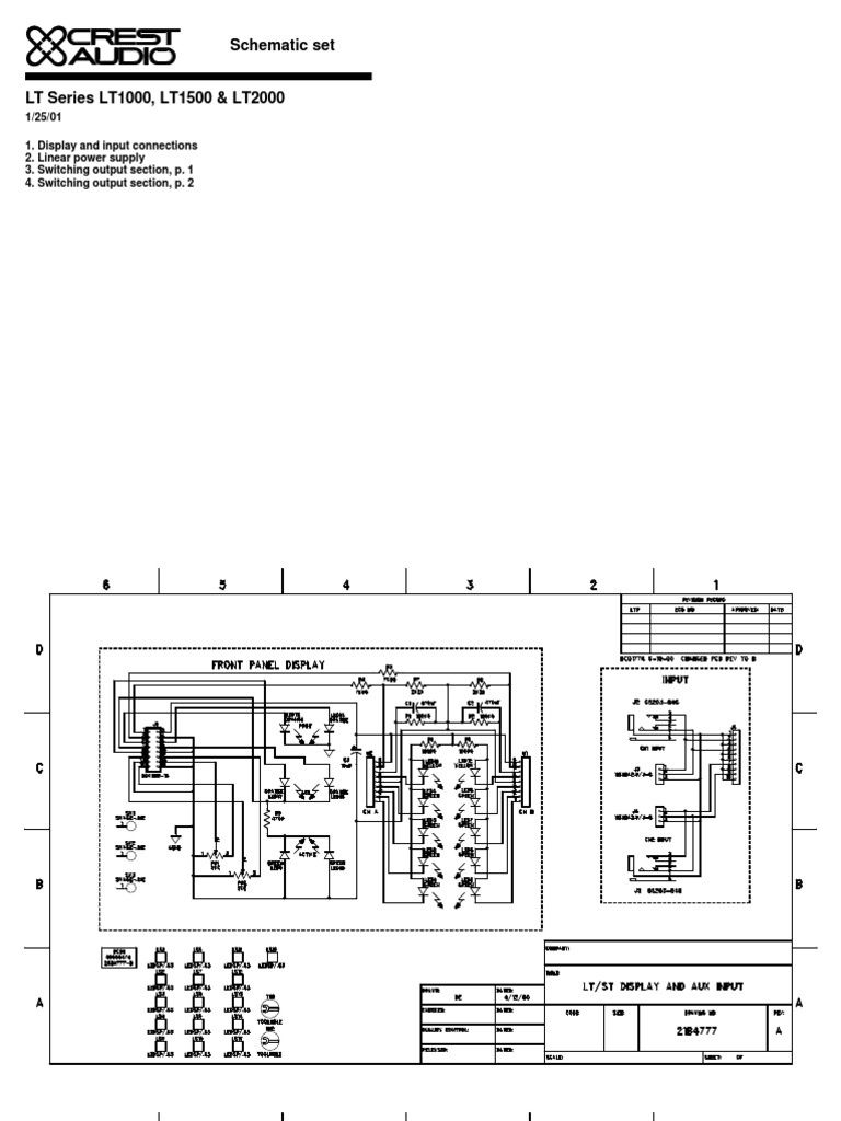 Crest Audio lt1000, lt1500, lt2000 | PDF