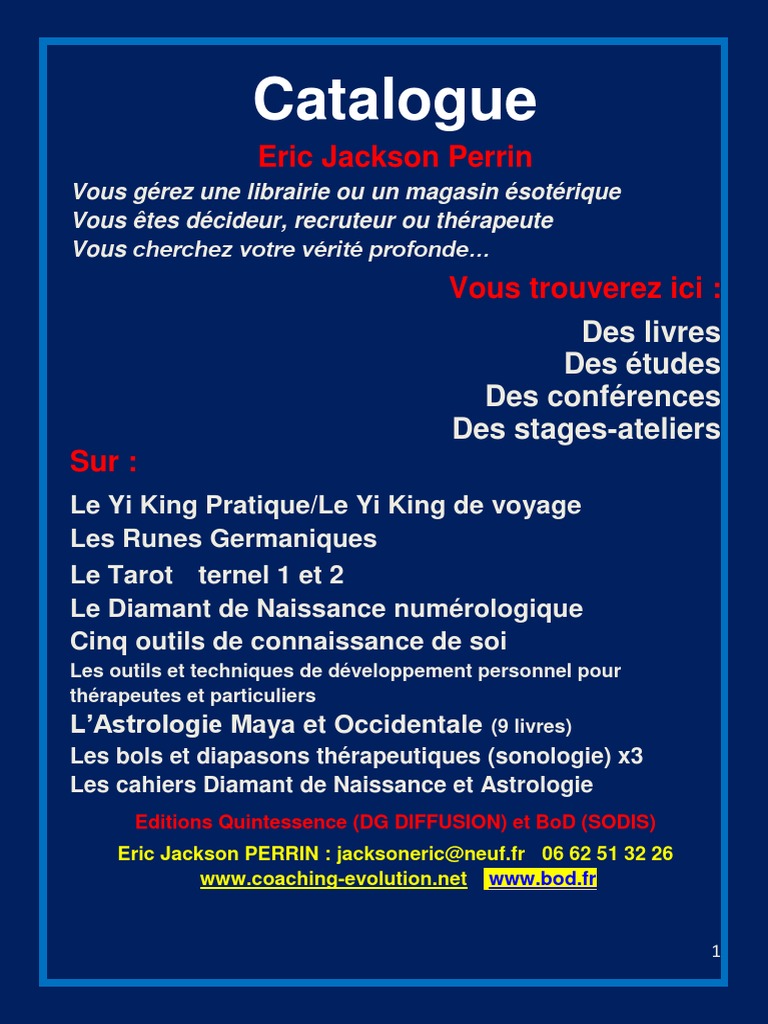 Catalogue. Eric Jackson Perrin | PDF | Horoscope | Astrologie