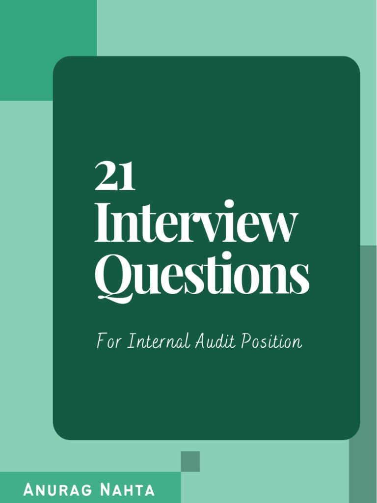 Internal Audit Interview Questions Guide | PDF