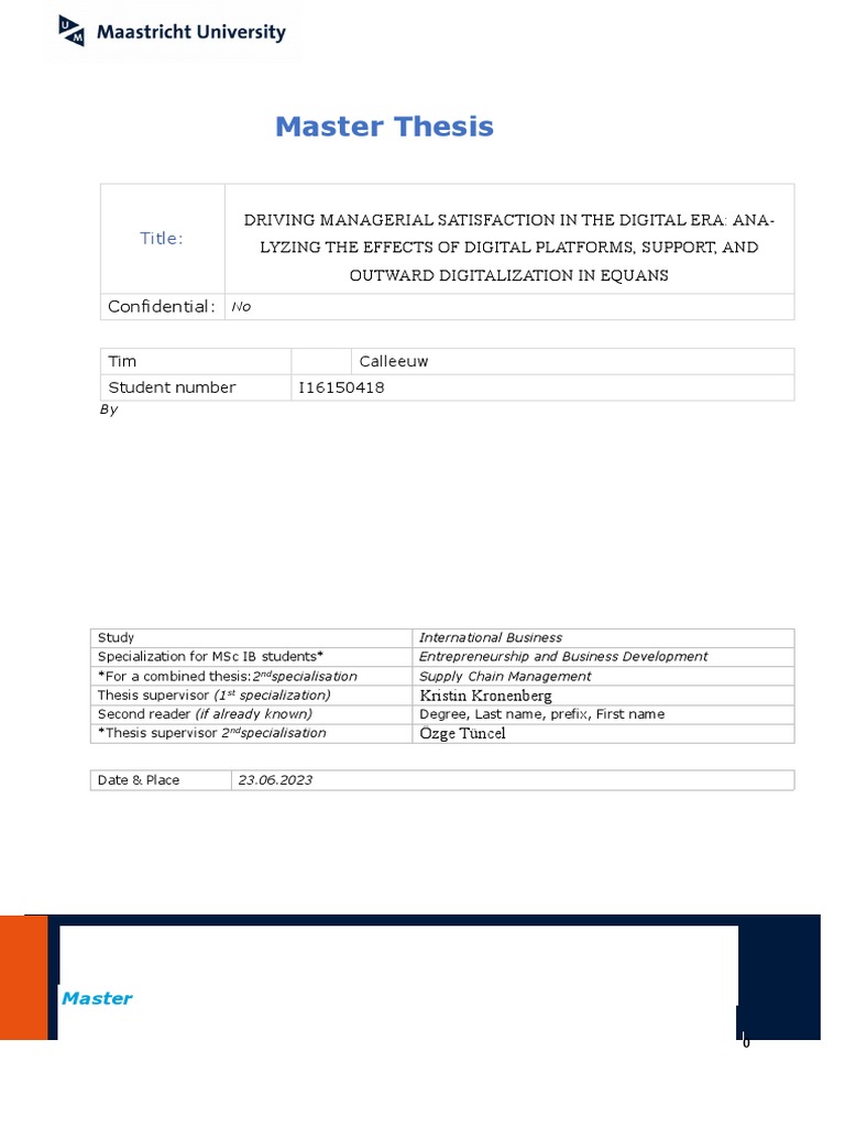 Thesis Final Version | PDF | Survey Methodology | Linear Regression