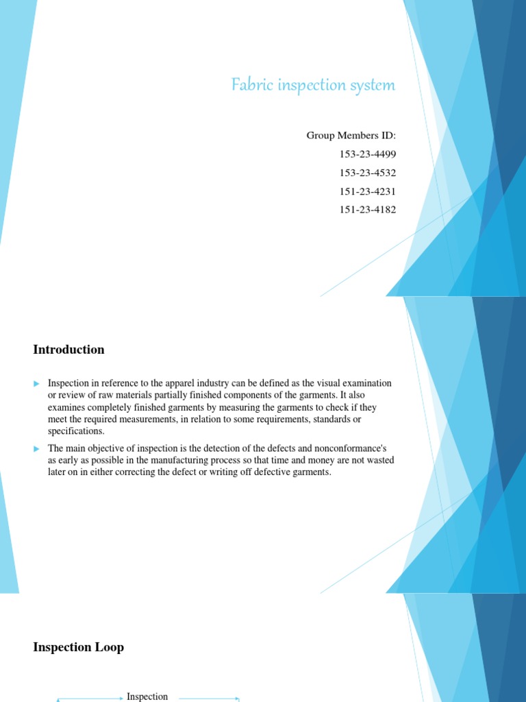Fabric Inspection System | PDF | Textiles | Knitting