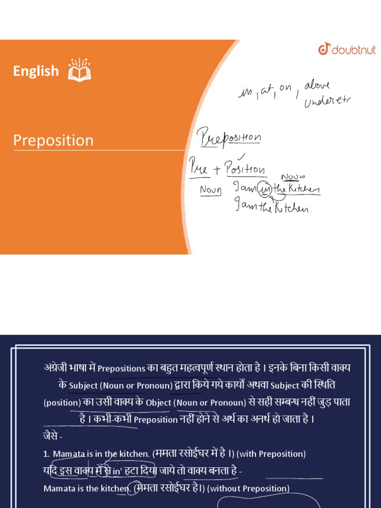 12th English Preposition Sildes | PDF