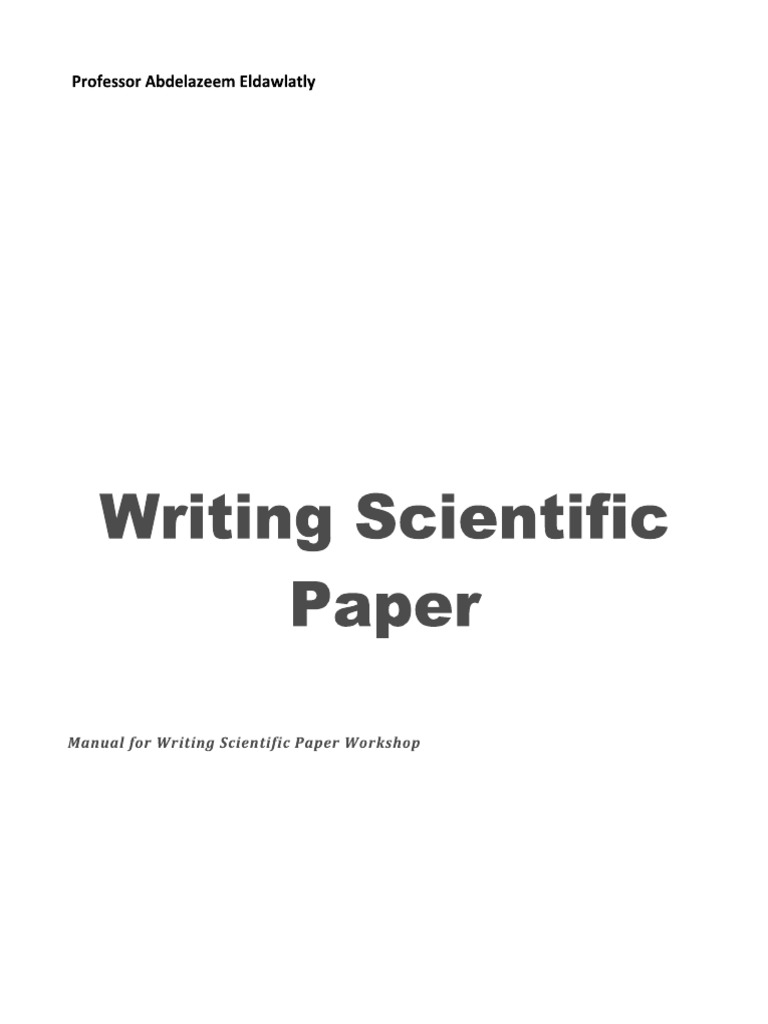 Writing A Scentific Paper Part1 | PDF