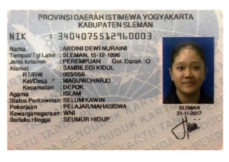 Ardini Dewi Nuraini - KTP | PDF