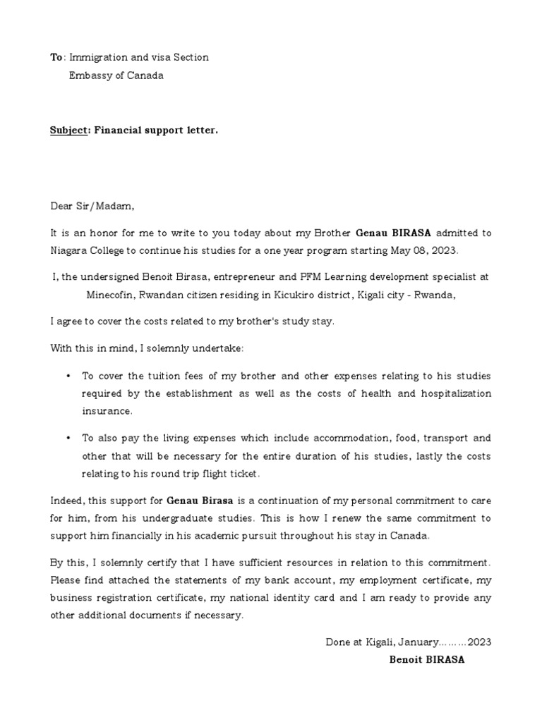 Financial Letter - GENAU | PDF