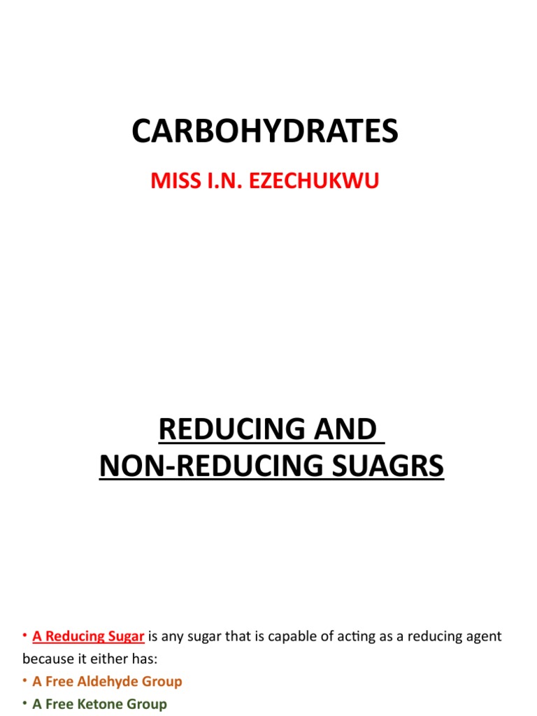 Reducing and Non-Reducing Sugars Explained | PDF | Carbohydrates ...