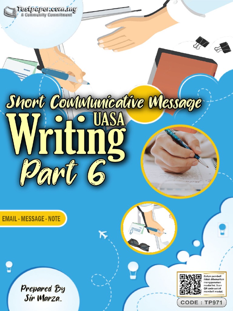 English Short Communicative Message Writing Part 6 Uasa 01 | PDF