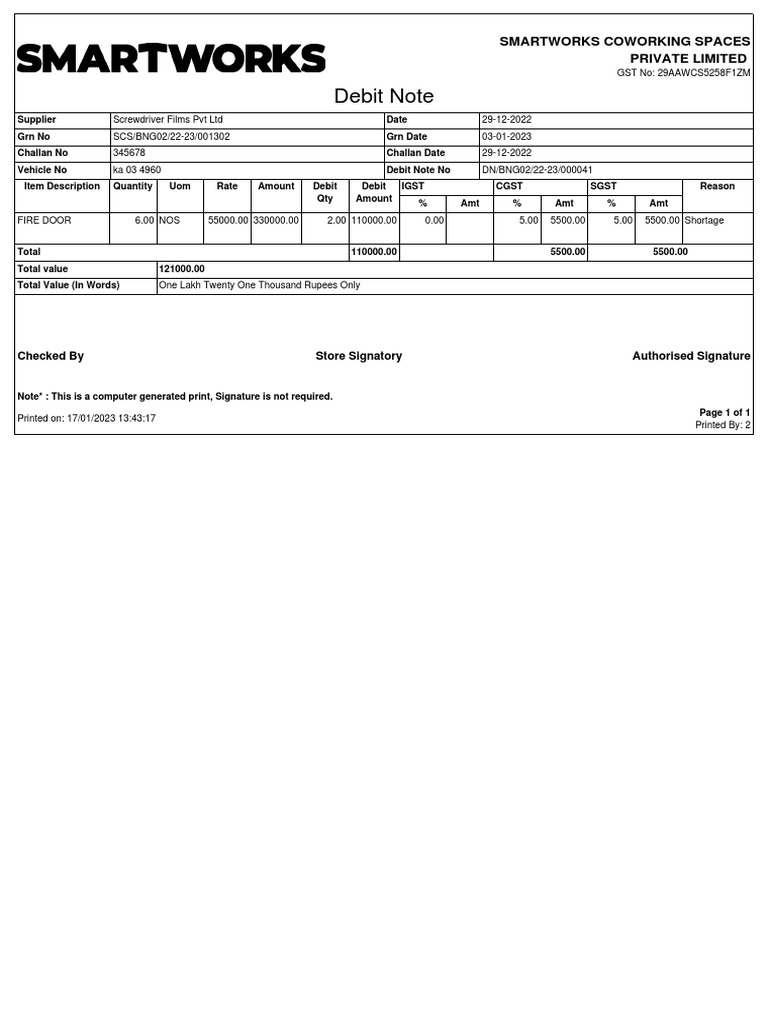 SCS - BNG02!22!23 - 001474 - Screwdriver Films PVT LTD | PDF