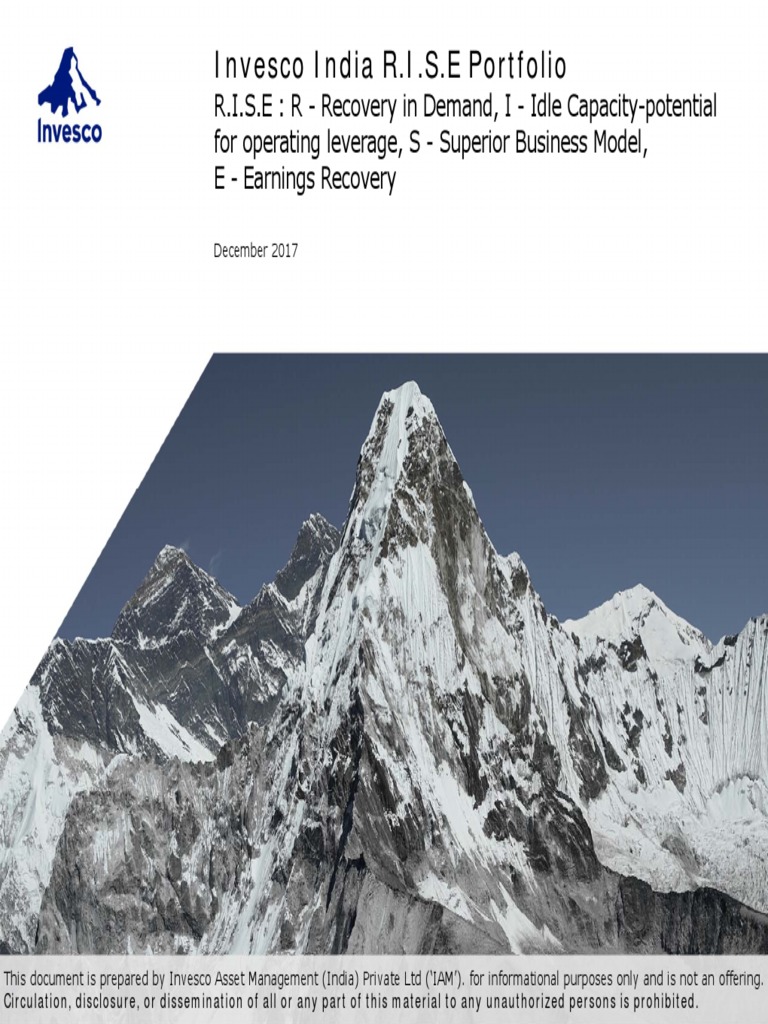 Invesco India Rise Portfolio | PDF | Investing | Leverage (Finance)