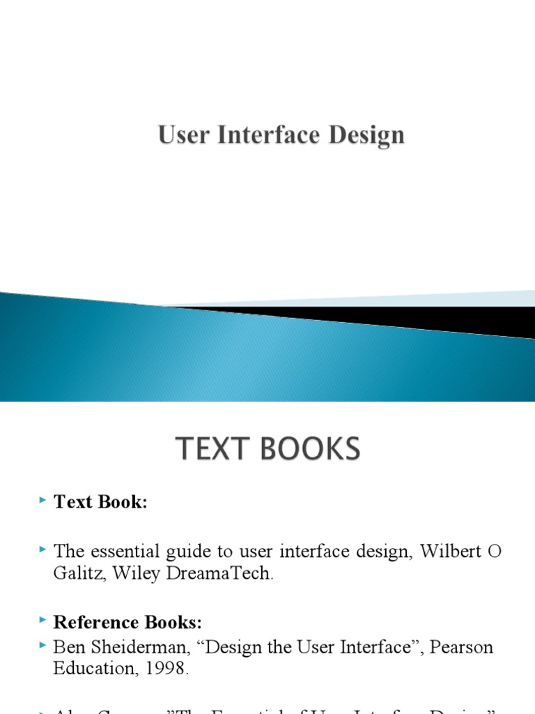 The User Interface-Introduction | PDF | User Interface | Human–Computer Interaction
