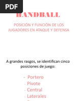 Pases de Handball y Recepción | PDF | Defensor (Asociación de Fútbol ...