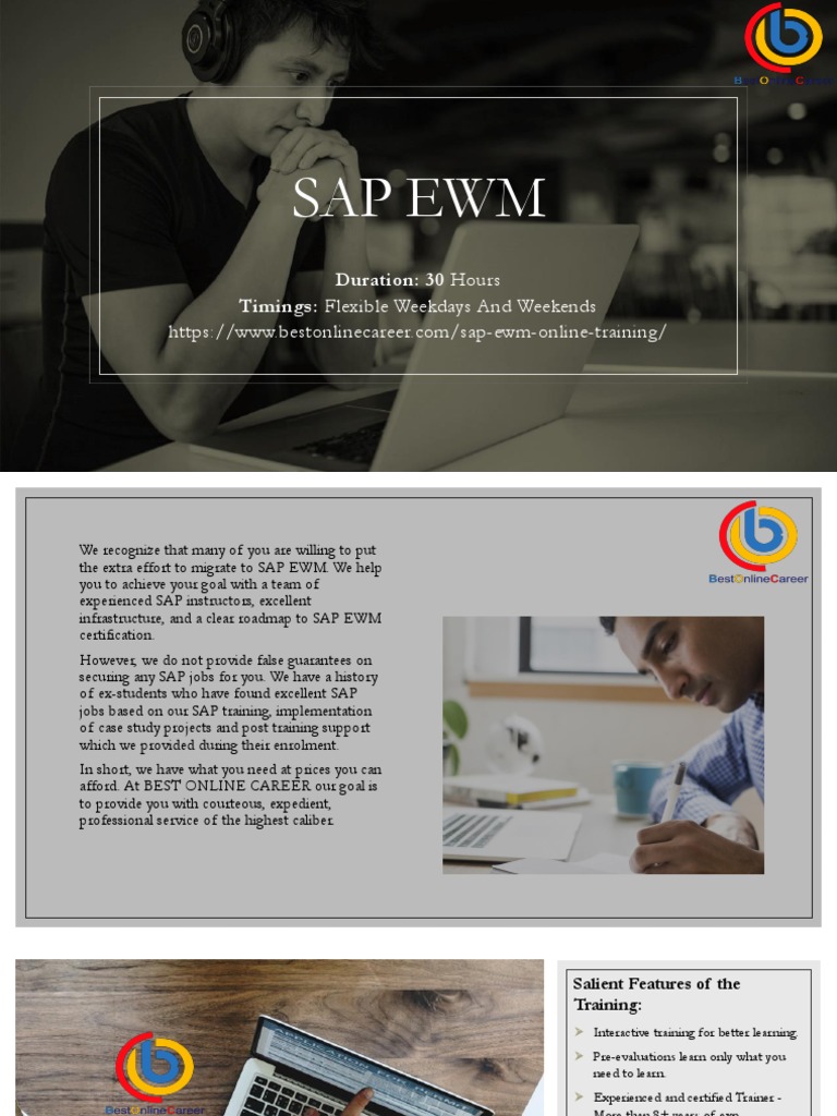 SAP EWM Course Content PDF | Download Free PDF | Warehouse | Computing