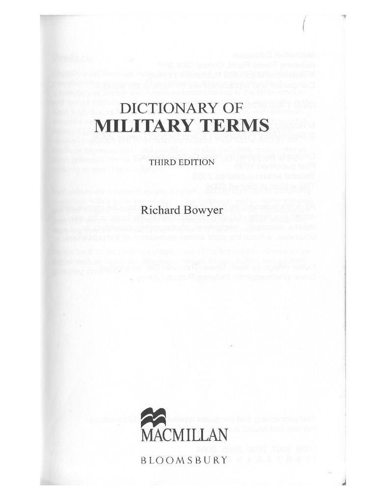 Campaign Dictionary of Military Terms | PDF