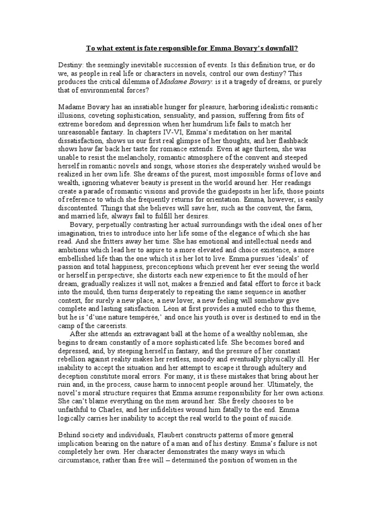 French Coursework Madmae Bovary | PDF | Madame Bovary