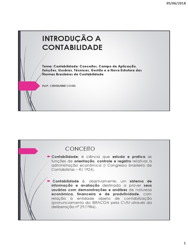 Aula 02 Contabilidade | PDF | Contabilidade | Economia