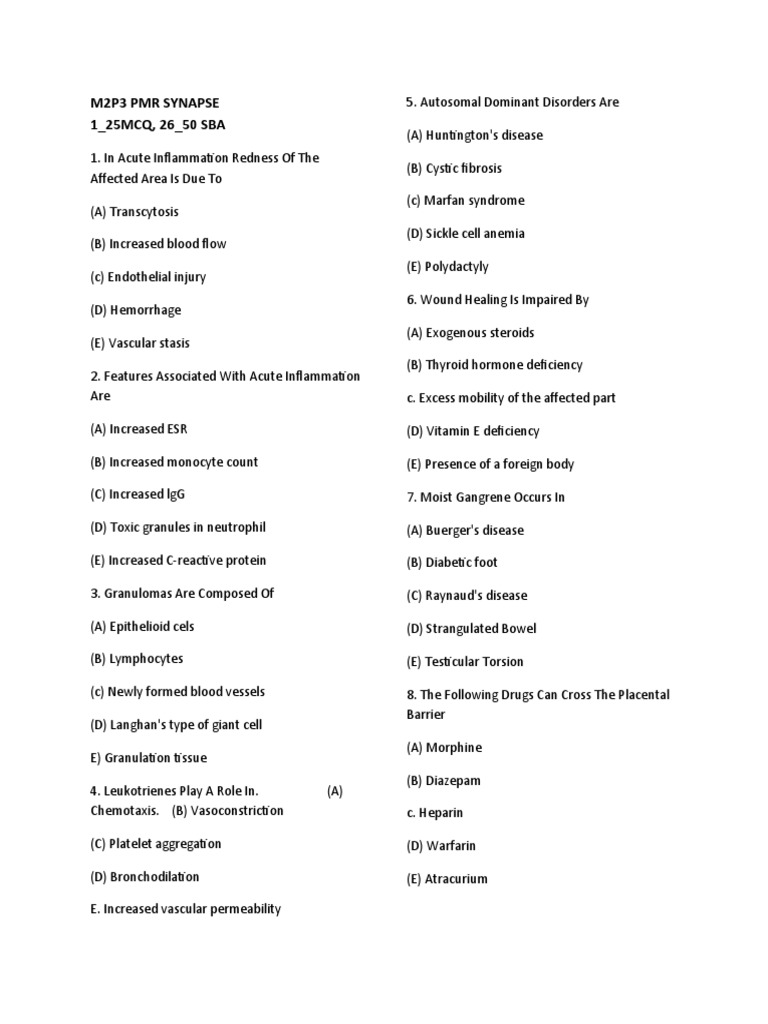 m2p3 PMR Synapse | PDF | Inflammation | Thumb