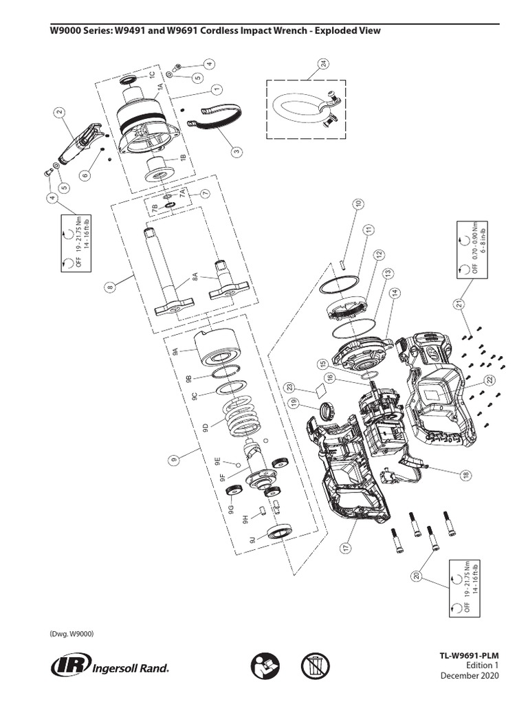 W9000 Series Impact Wrench Parts Guide | PDF | Mechanical Engineering ...