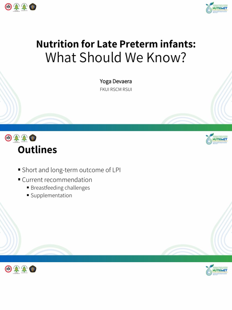 Nutrition For Late Preterm Babies What Should We Know. | PDF | Preterm ...