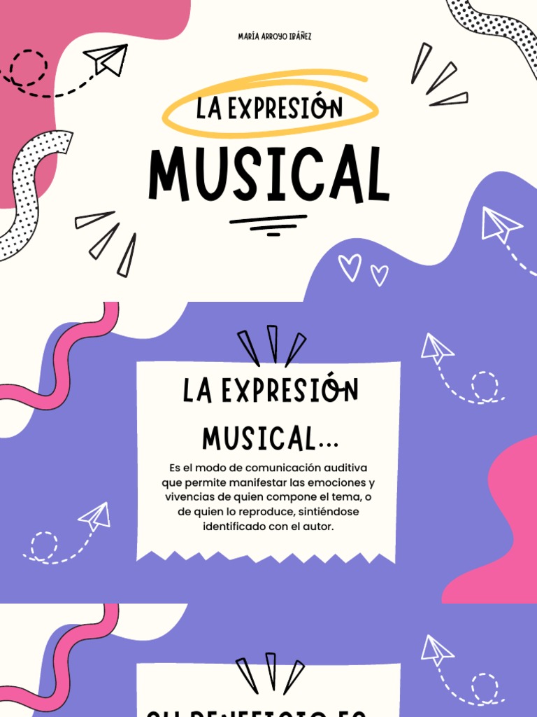 Beneficios y Actividades de Expresión Musical | PDF | Canciones ...