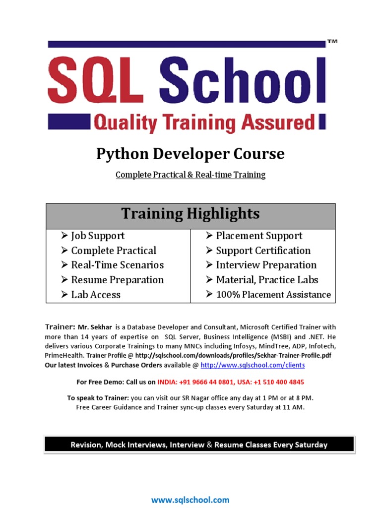 Python-Training Test | PDF | Pl/Sql | Relational Database