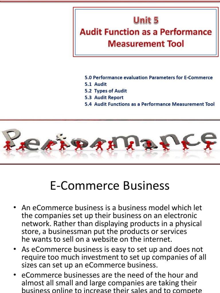 E-Commerce Performance Evaluation Guide | PDF | Audit | Financial Audit