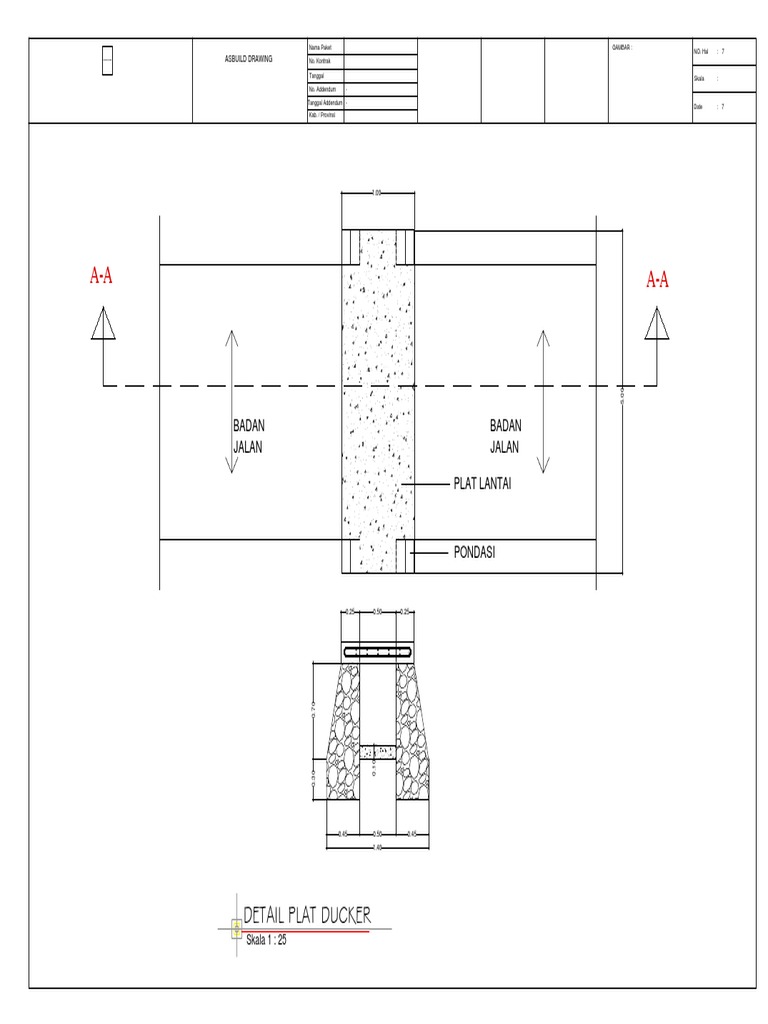 Detail Plat Ducker dan Lantai | PDF
