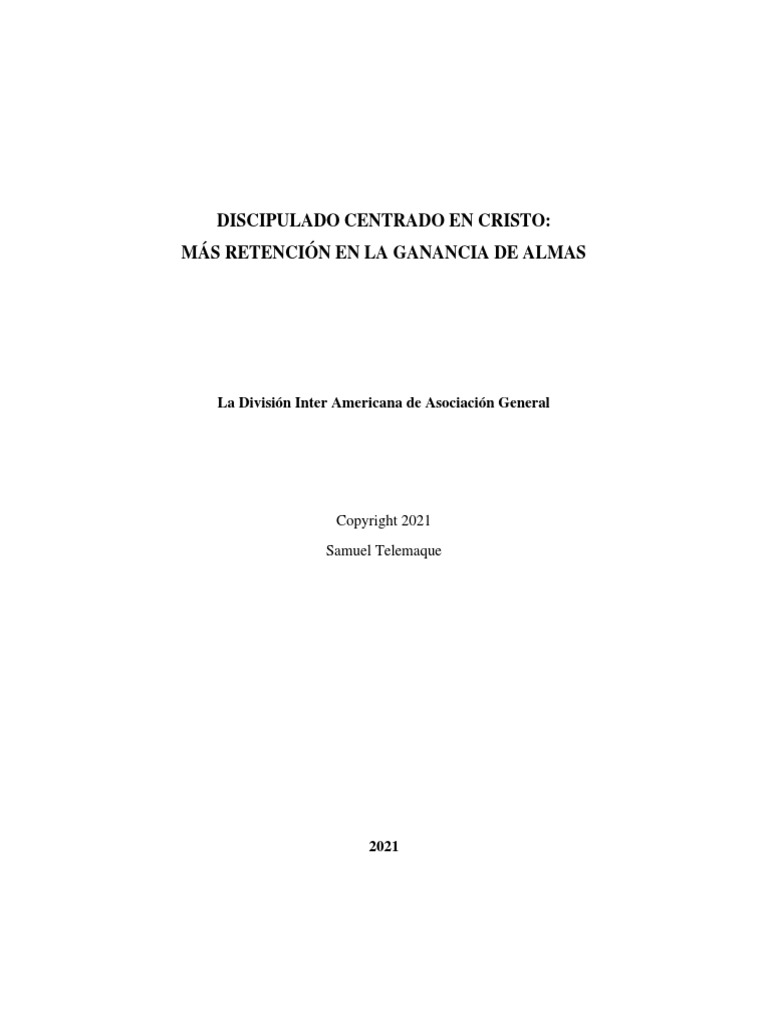 SIMPOSIO Más Retención en La Ganancia de Almas | PDF | Cristo (título ...