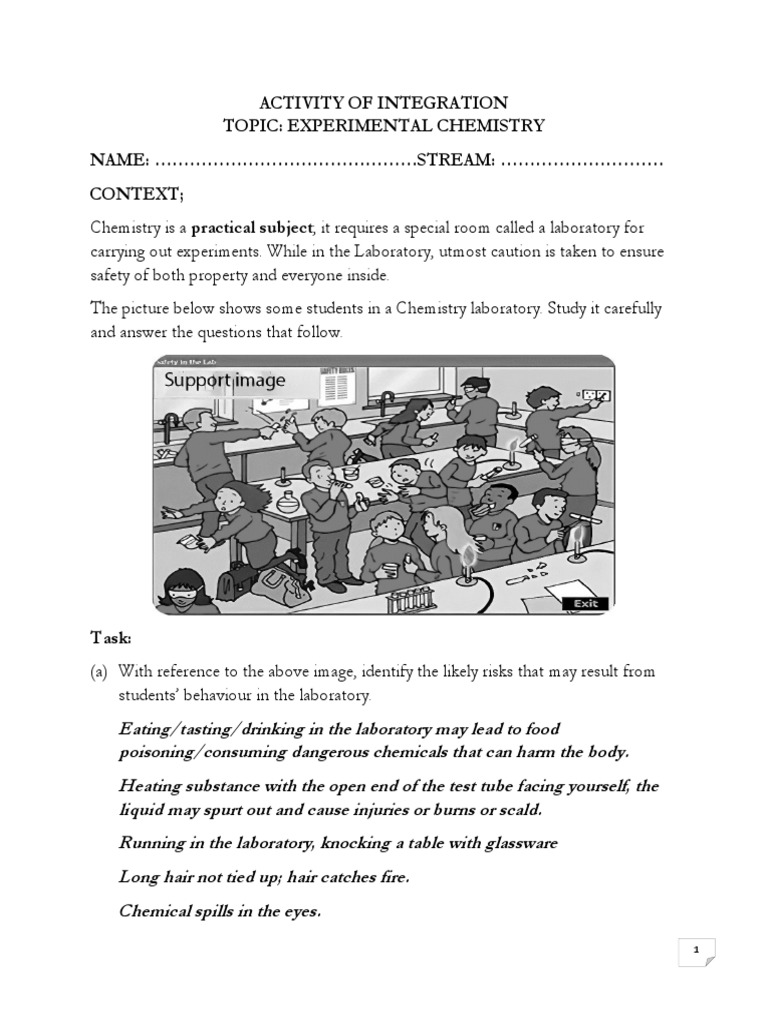 Activity of Integration | PDF | Laboratories | Experiment