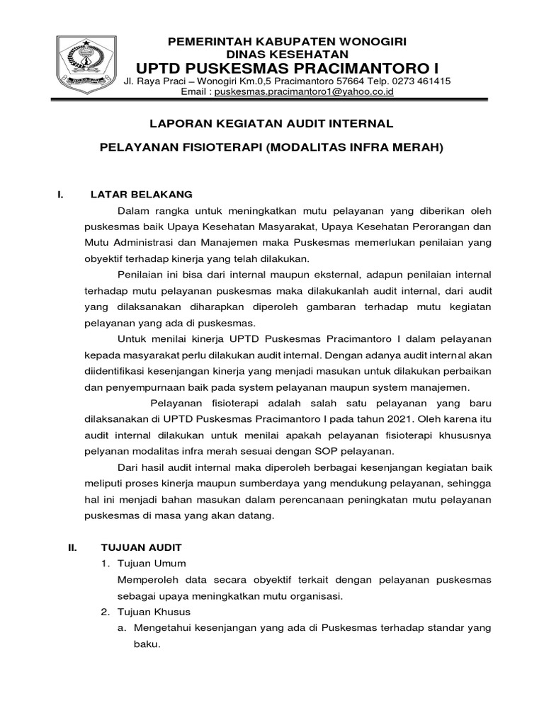 Lap Audit - Fisioterapi | PDF