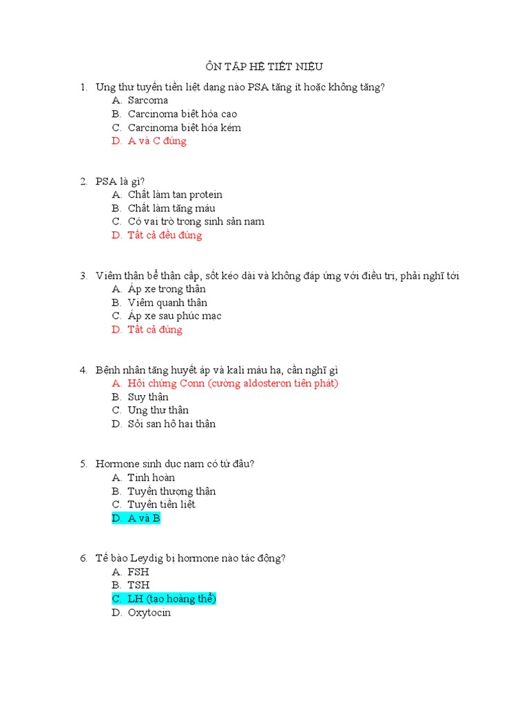 Thận Niệu CK Y18 | PDF