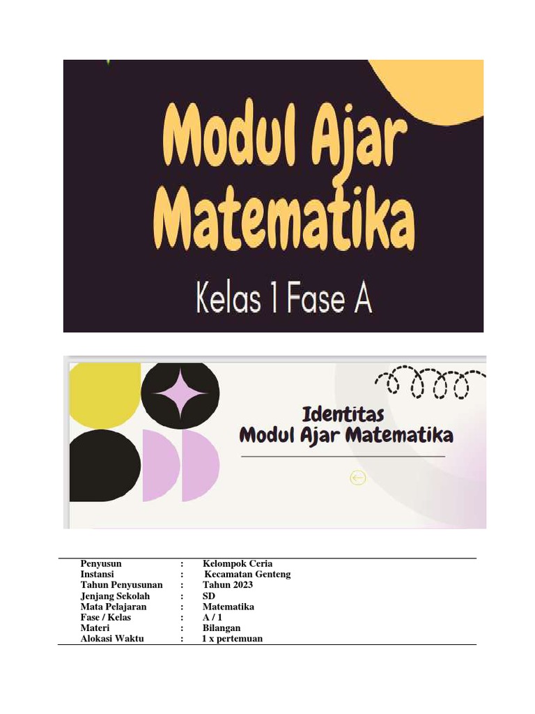 Modul Ajar Kelompok Ceria | PDF