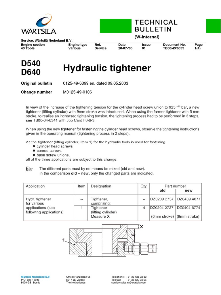 D540 D640 Hydraulic Tightener | PDF | Justice | Crime & Violence