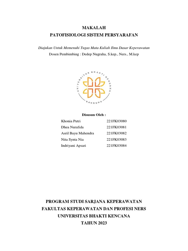 Makalah SGD 4 Sistem Persyarafan Kelompok e 3 | PDF
