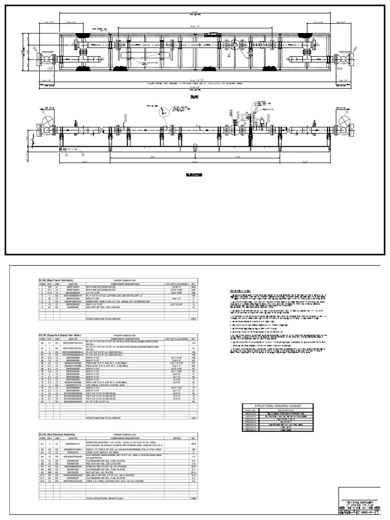 Example Set of Piping Skid | PDF | Civil Engineering