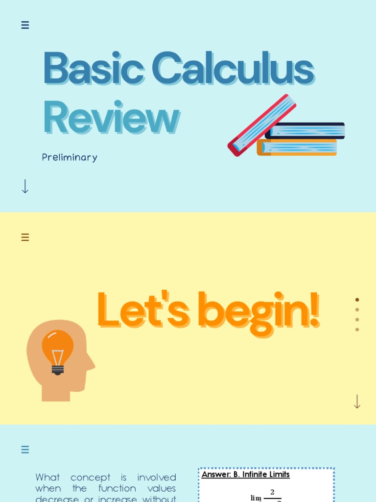 Basic Calculus Achievement Exam Reviewer | PDF | Derivative | Maxima ...